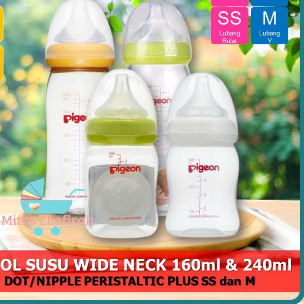 Jual ☂ MZ PIGEON WIDE NECK 160ml - PIGEON WIDE NECK 240ml - BOTOL SUSU PIGEON WIDENECK 160ML ...