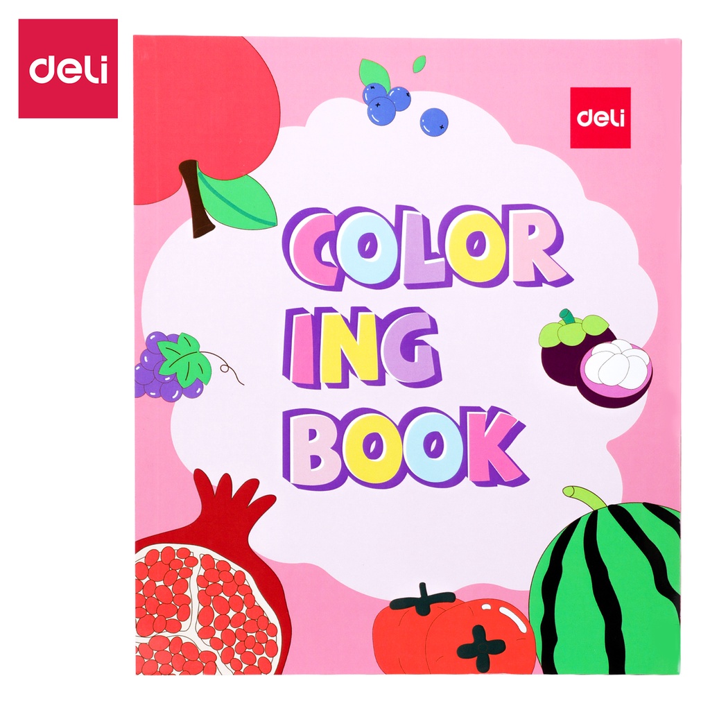 Jual Deli Children Coloring Book / Buku Mewarnai Anak 12 Lembar Kertas ...