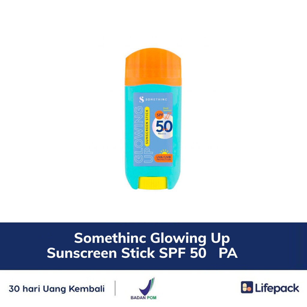 Jual Somethinc Glowing Up Sunscreen Stick SPF 50++ PA ++++ - LIFEPACK ...