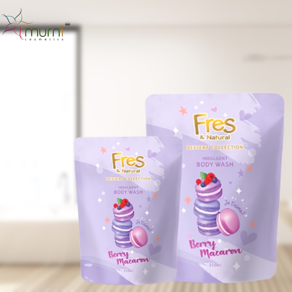 Jual FRESH & NATURAL INDULGENT BODY WASH REFF BERRY MACARON | Shopee ...