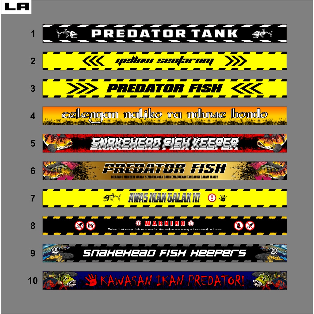 Jual Sticker List Aquarium / Sticker Aksesoris Aquarium 150 cm ...