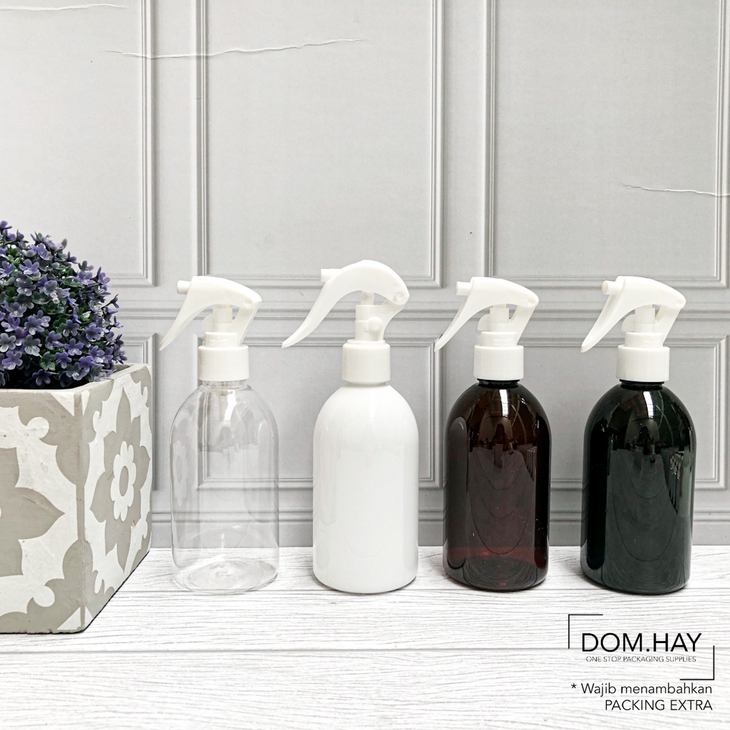 Jual 250ml Oval Botol Trigger Spray Putih Plastik PET Botol Semprot Tanaman Handsanitizer ...