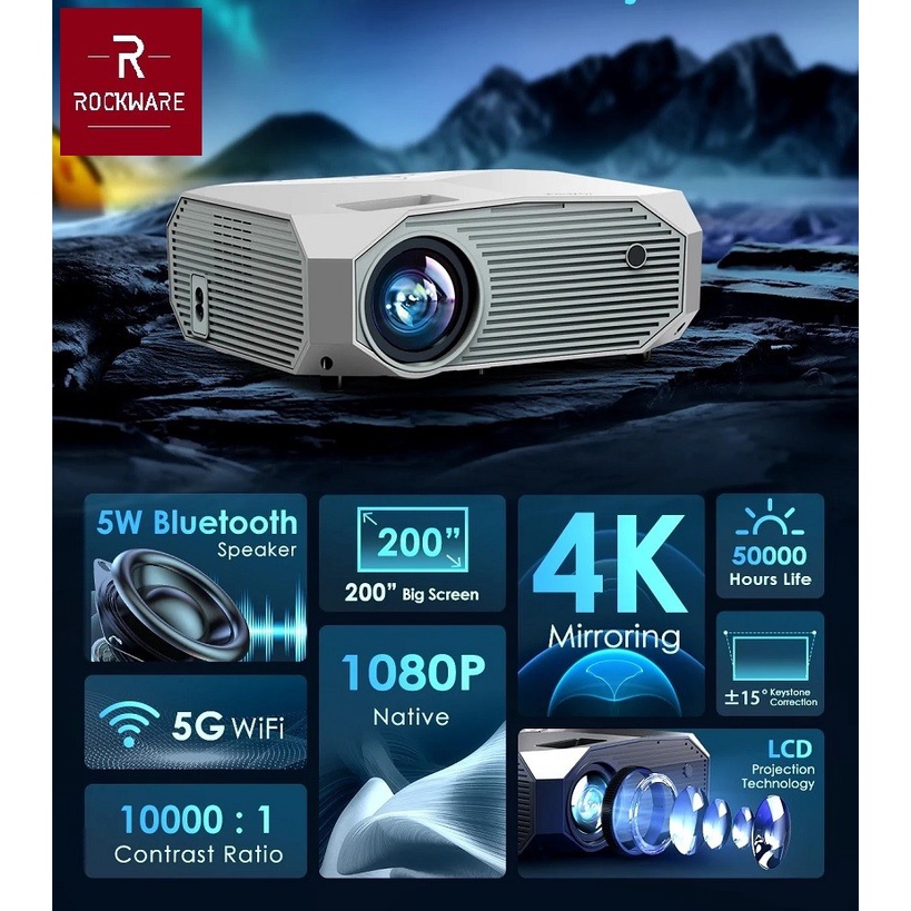 Jual Proyektor GC007 ANDROID Projector Full HD 1080P - 200 ANSI Lumens ...