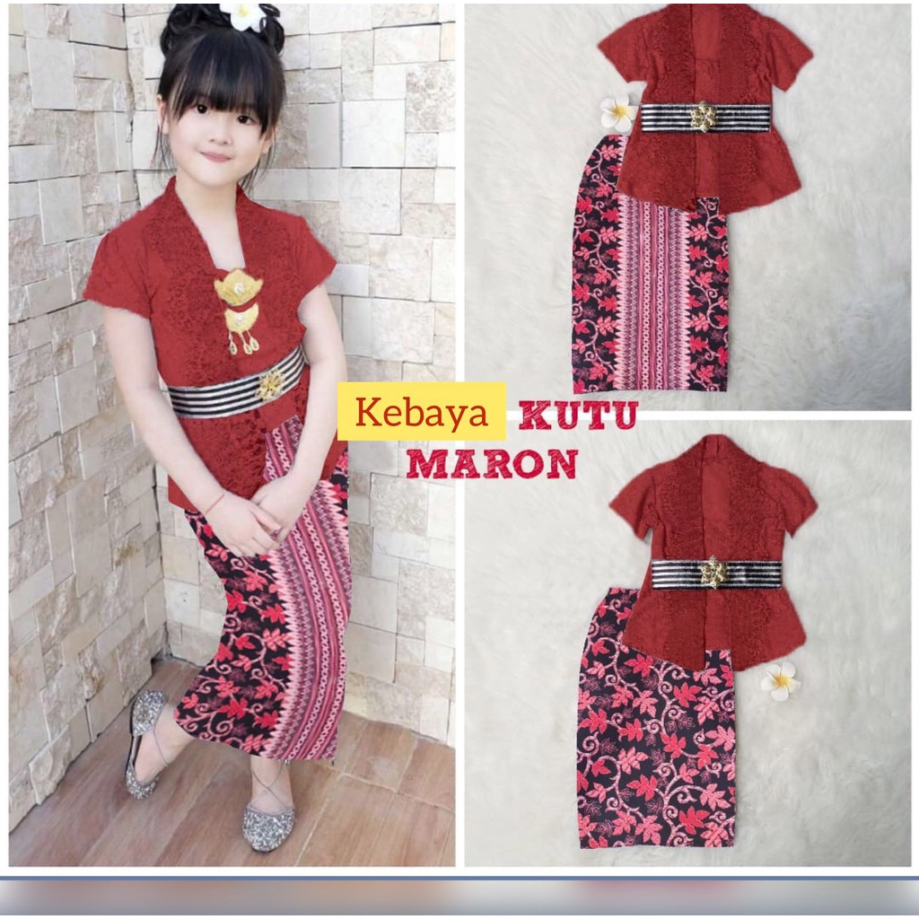 Jual Baju Kebaya Anak Kebaya Anak Perempuan Setelan Kebaya Anak Brukat Kebaya Batik Anak Baju ...