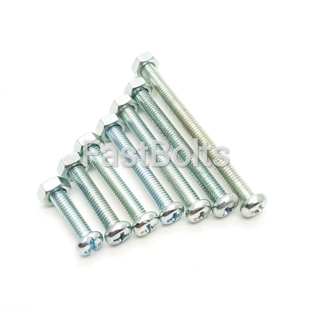 Jual BAUT DAN MUR JP KUNCI 7 (4mm) PANJANG 10-50CM | Shopee Indonesia