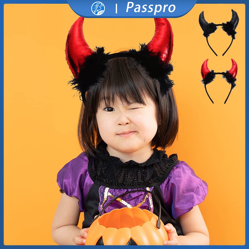 Jual Bando Devil Iblis Devilman Tanduk Bulu Headband Halloween Cosplay ...