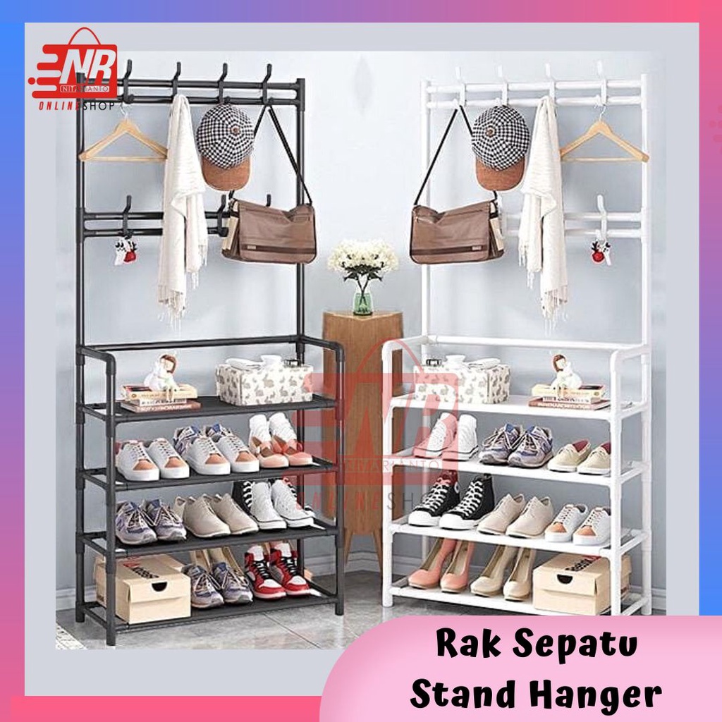 Jual Rak Sepatu Stand Hanger Rak Gantung Baju Big Stand Hanger Besi Rak ...