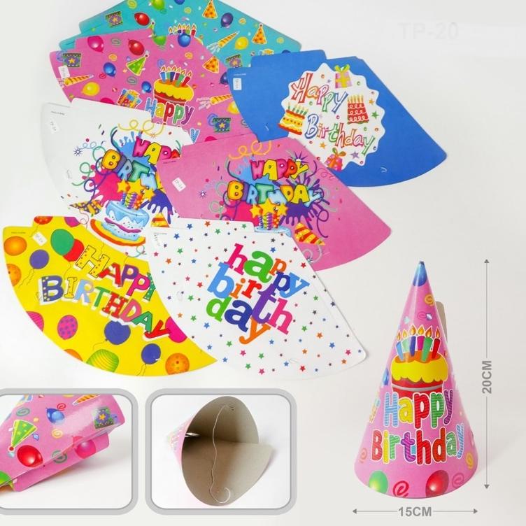 Jual Harga Spesial 10pcs TOPI KERUCUT ULANG TAHUN PARTY | Shopee Indonesia