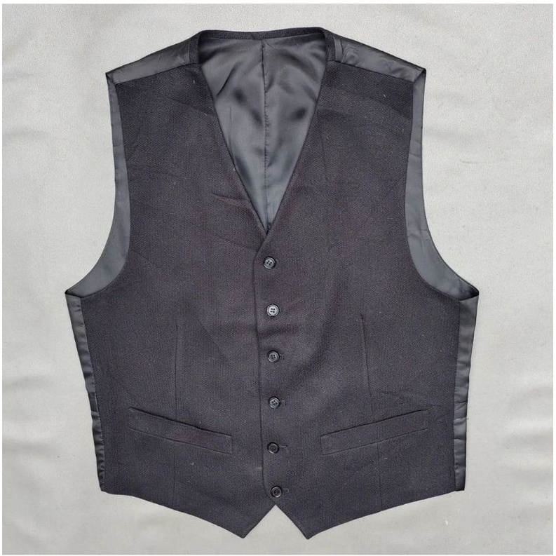 Jual VT371/VEST PRIA HITAM/vest tebal/vest kantor/vest santai/vest ...