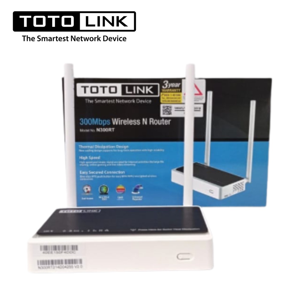 Jual Totolink N300RT 300Mbps Wireless N Router WiFi 2 Antena | Shopee Indonesia