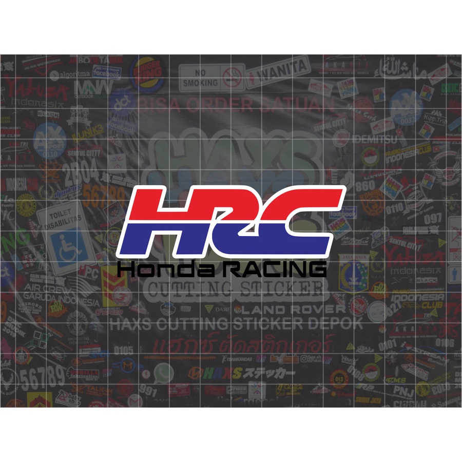 Jual Cutting Sticker HRC Honda Racing Ukuran 7,5 x 3 Cm Untuk Motor ...