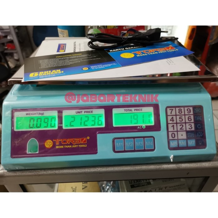 Jual TIMBANGAN DUDUK DIGITAL 30 KG TORA TIMBANGAN 30KG | Shopee Indonesia