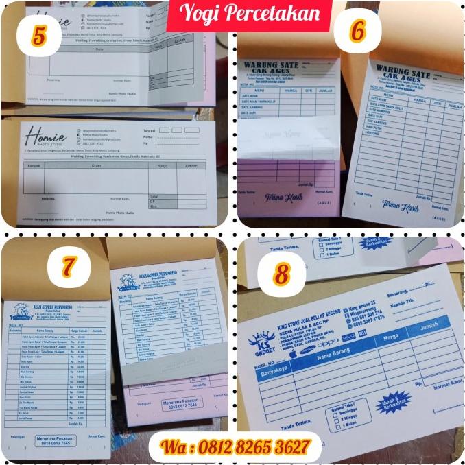 Jual CETAK NOTA BON KWITANSI INVOICE 20 BUKU | Shopee Indonesia