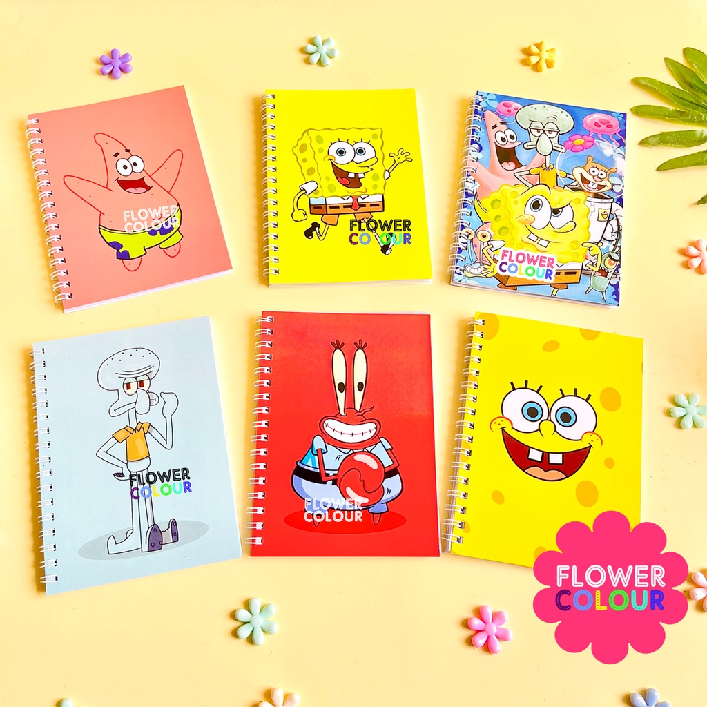 Jual Buku Notebook Karakter Spongebob / Notes Spongebob Pattrick ...