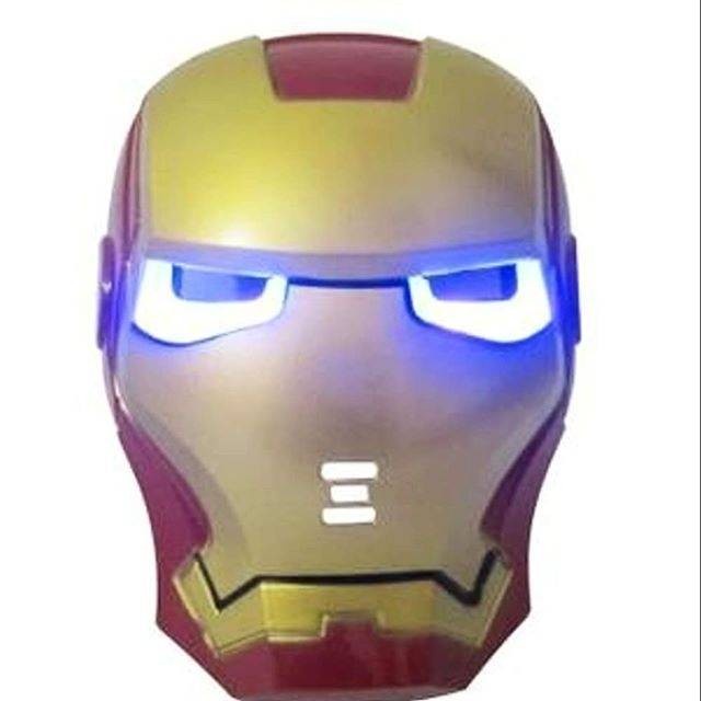 Jual topeng mask ironman nyala lampu led ( avengers ) iron man ...