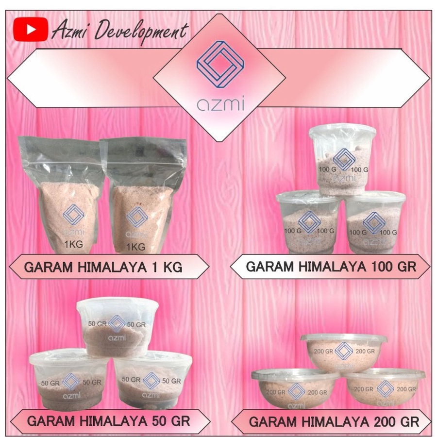 Jual Himalaya Pink Salt Garam Natural Himalaya Kemasan Repack 500gr 1kg ...