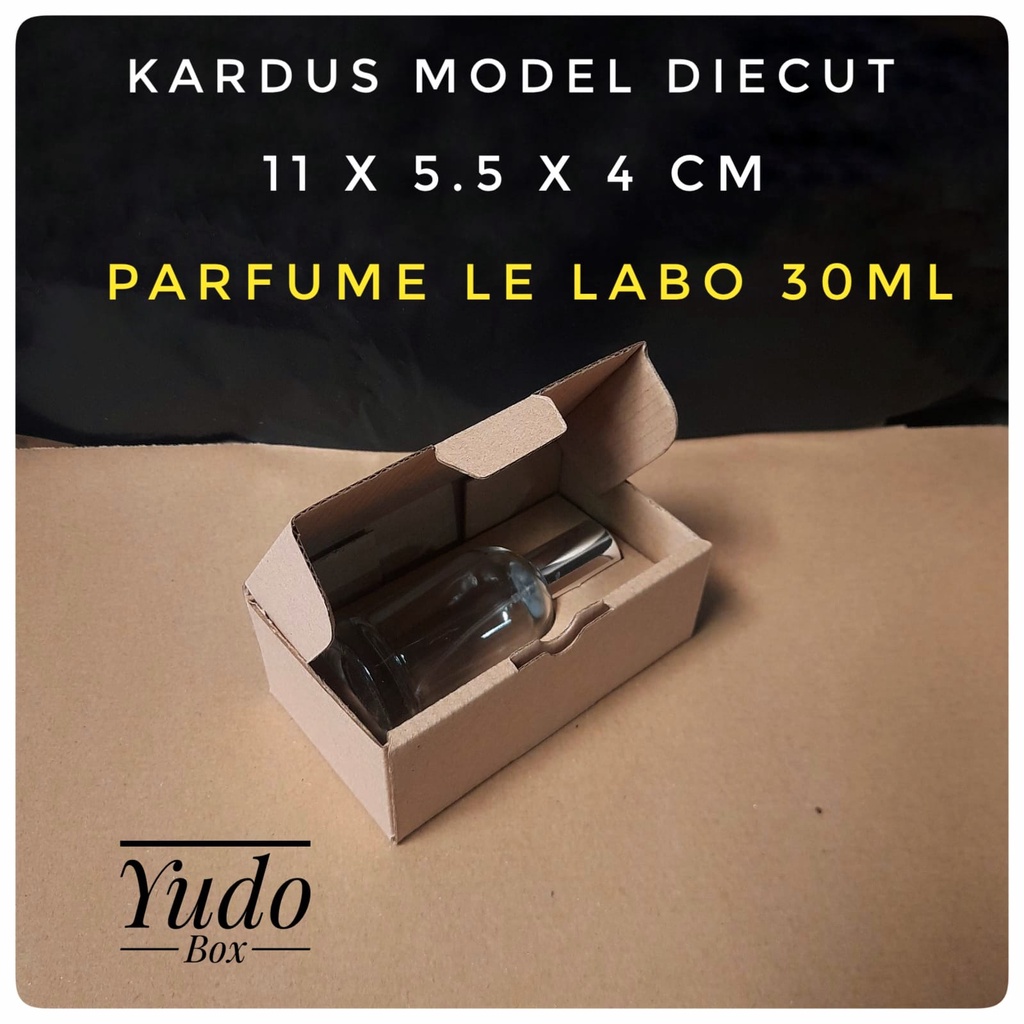 Jual karton kardus uk. 11x5,5x4 cm model diecut parfum le labo 30 ml ...