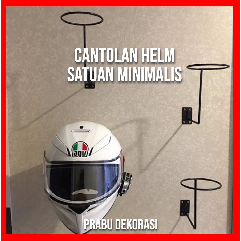 Jual Cantolan Dinding Tempel Helm Topi Besi / Rak Penyimpanan Helm dari ...