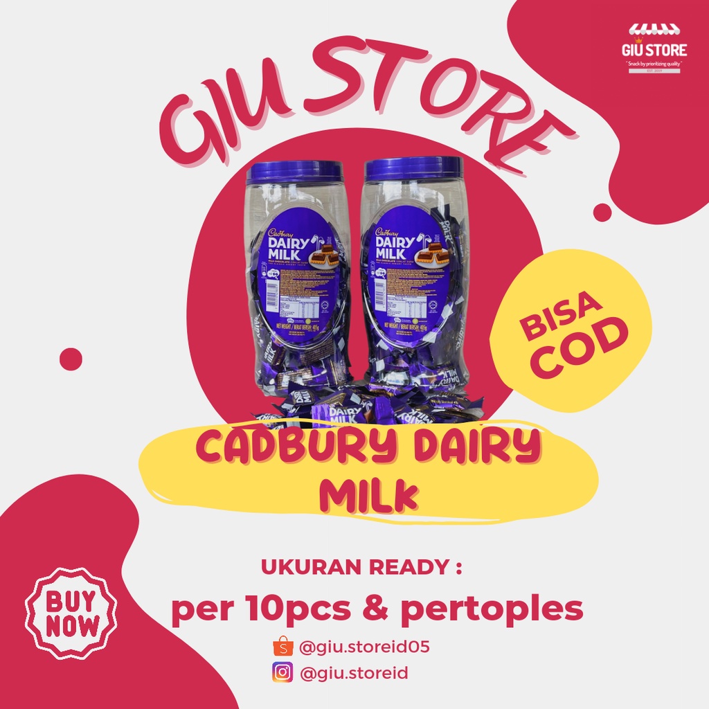 Jual CADBURRY DAIRY MILK @90 PCS | Shopee Indonesia