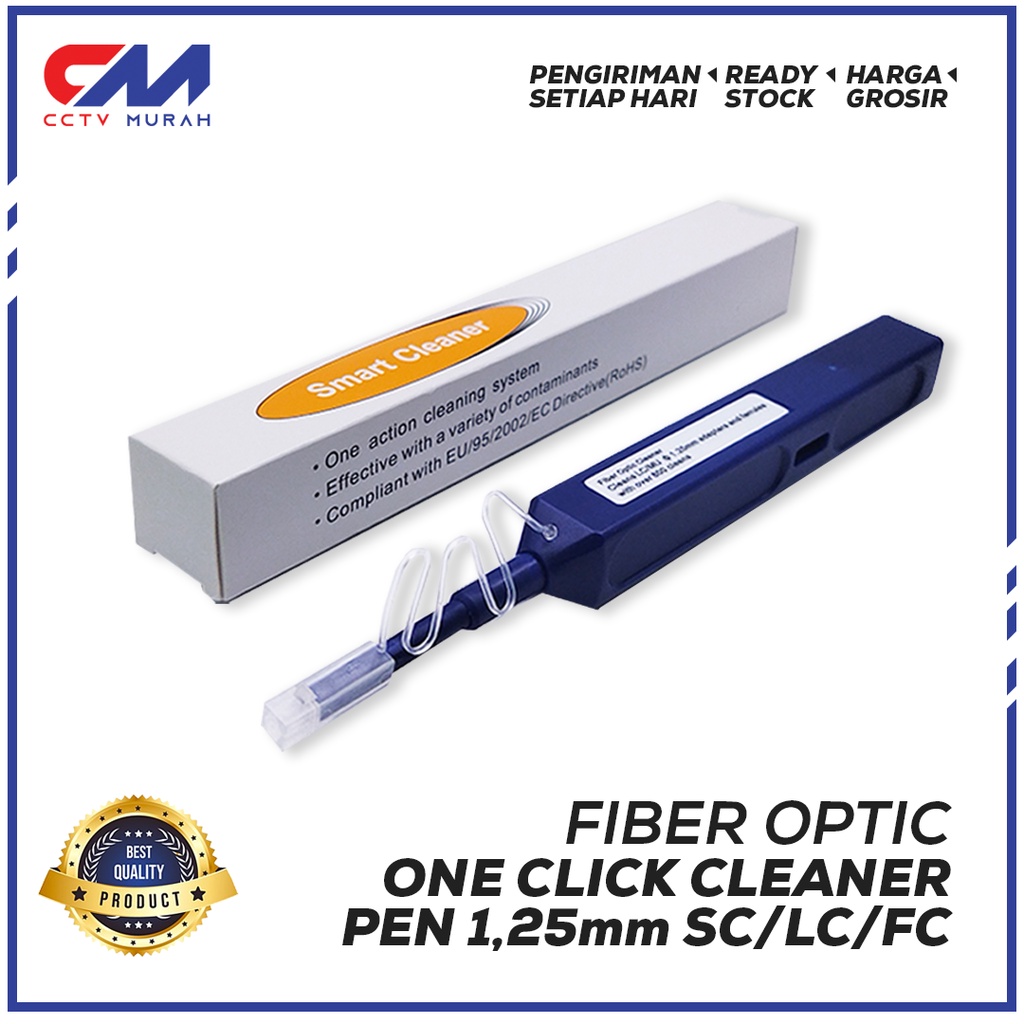 Jual ONE CLICK CLEANER PEN CONNECTOR FIBER OPTIC FOR 1.5MM LC | Shopee ...