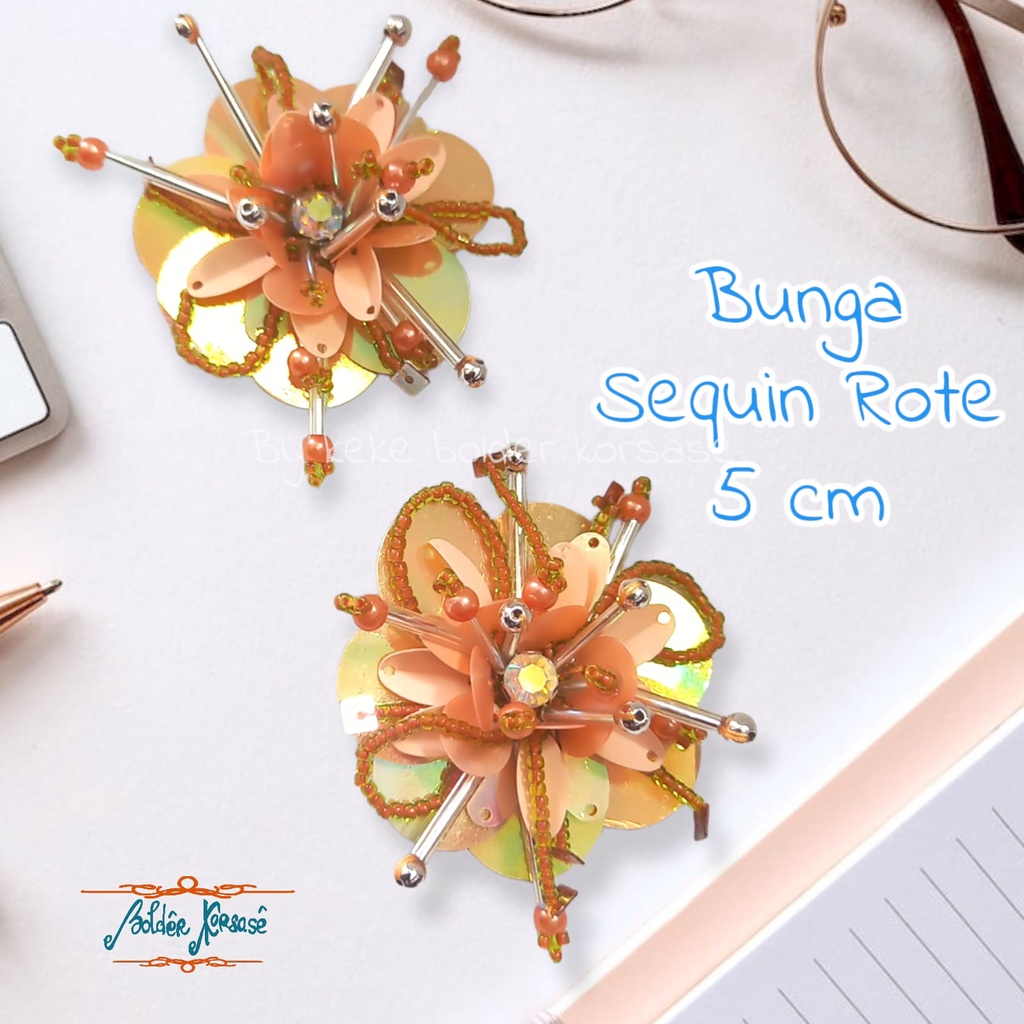 Jual Bunga Payet Sequin ROTE , Aplikasi Bunga Sequin , Aplikasi Kebaya ...