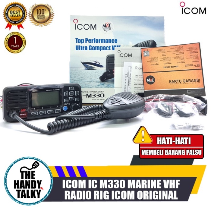 Jual ICOM IC M330 M-330 M 330 NON GPS RADIO RIG MARINE KAPAL VHF RIG ...