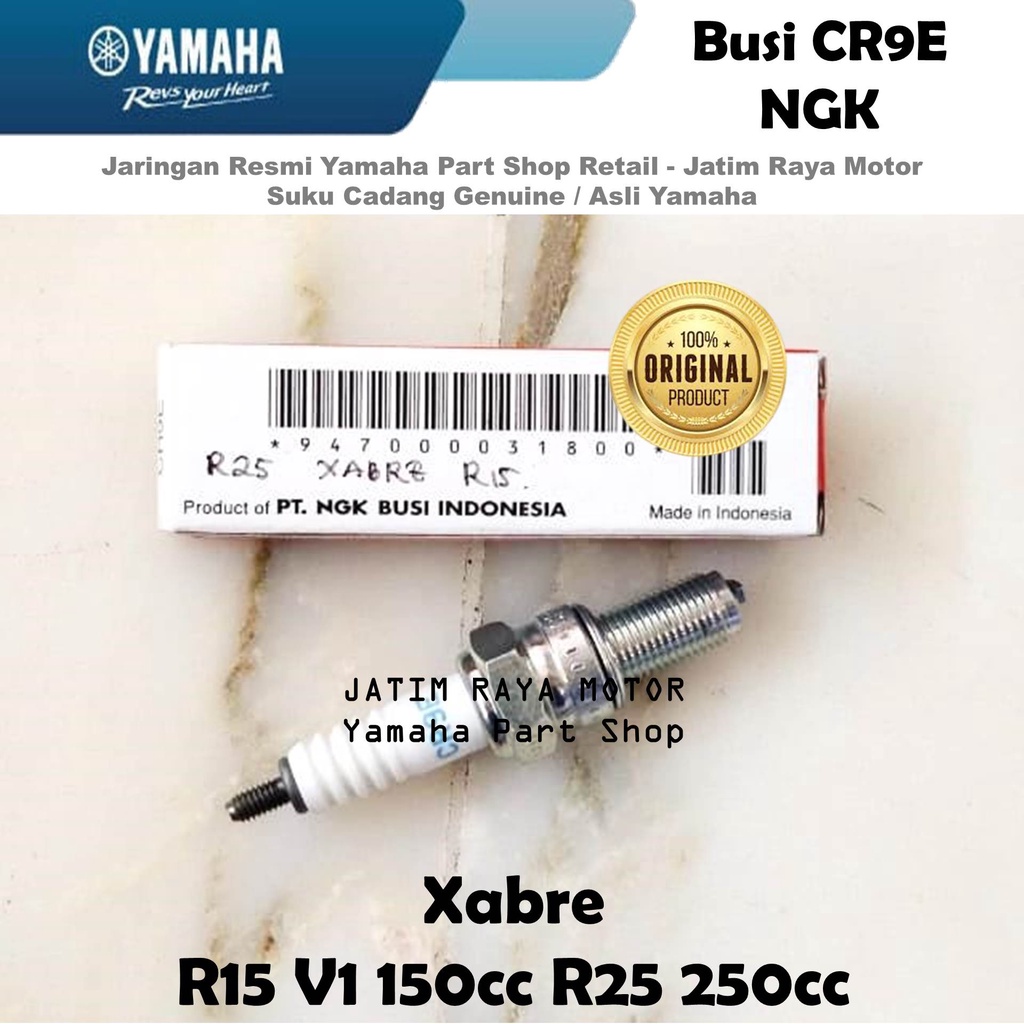 Jual Busi CR9E NGK R25 Xabre R15 V1 Asli Original Yamaha Surabaya ...