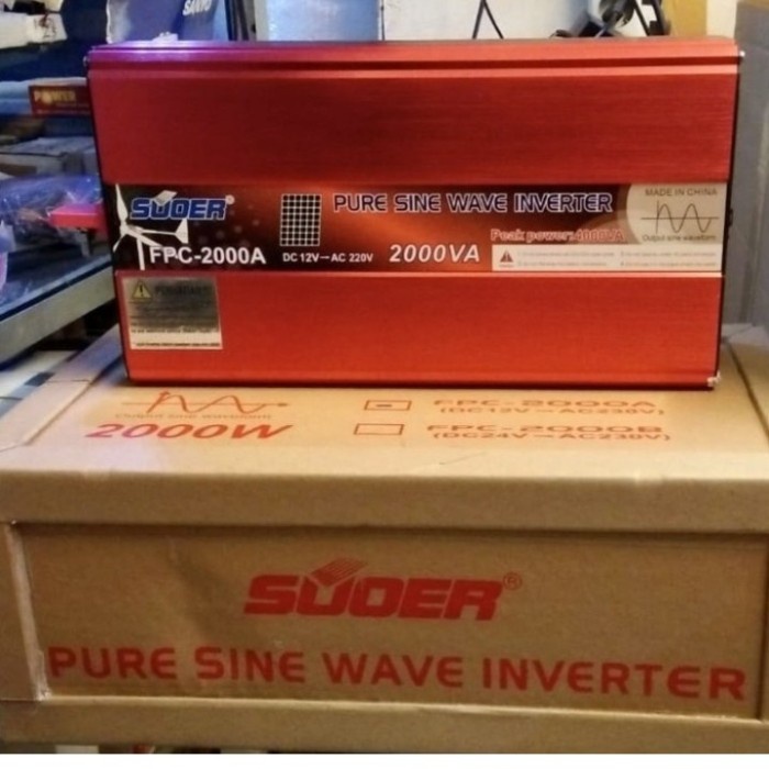 Jual Best Seller Suoer Pure Sine Wave Inverter Sinus Murni 2000Watt 12Volt Fpc 2000 | Shopee ...