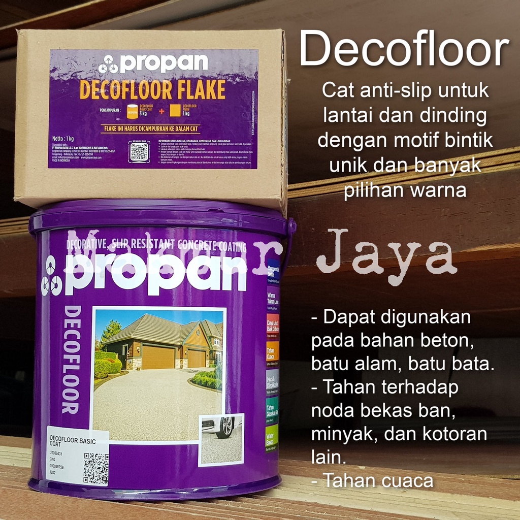 Jual Propan Decofloor Cat Lantai Beton Trotoar Garasi Anti Slip 4Kg ...