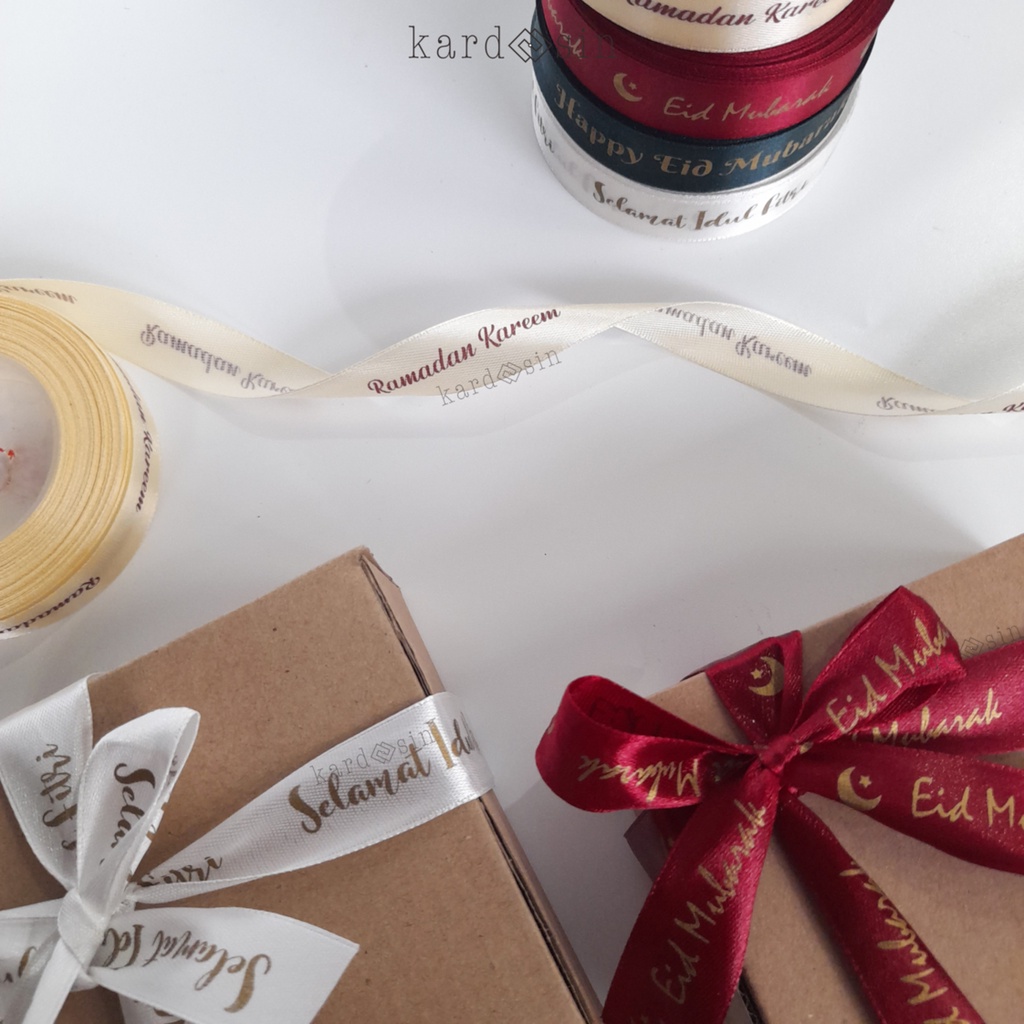 Jual RAMADHAN RIBBONS PITA SATIN BUNGKUS KADO RAMADAN IDUL FITRI IED ...