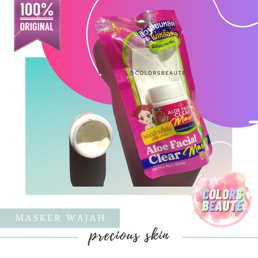 Jual Precious Skin Aloe Facial Clear Mask | PENGANGKAT KOMEDO | Shopee ...