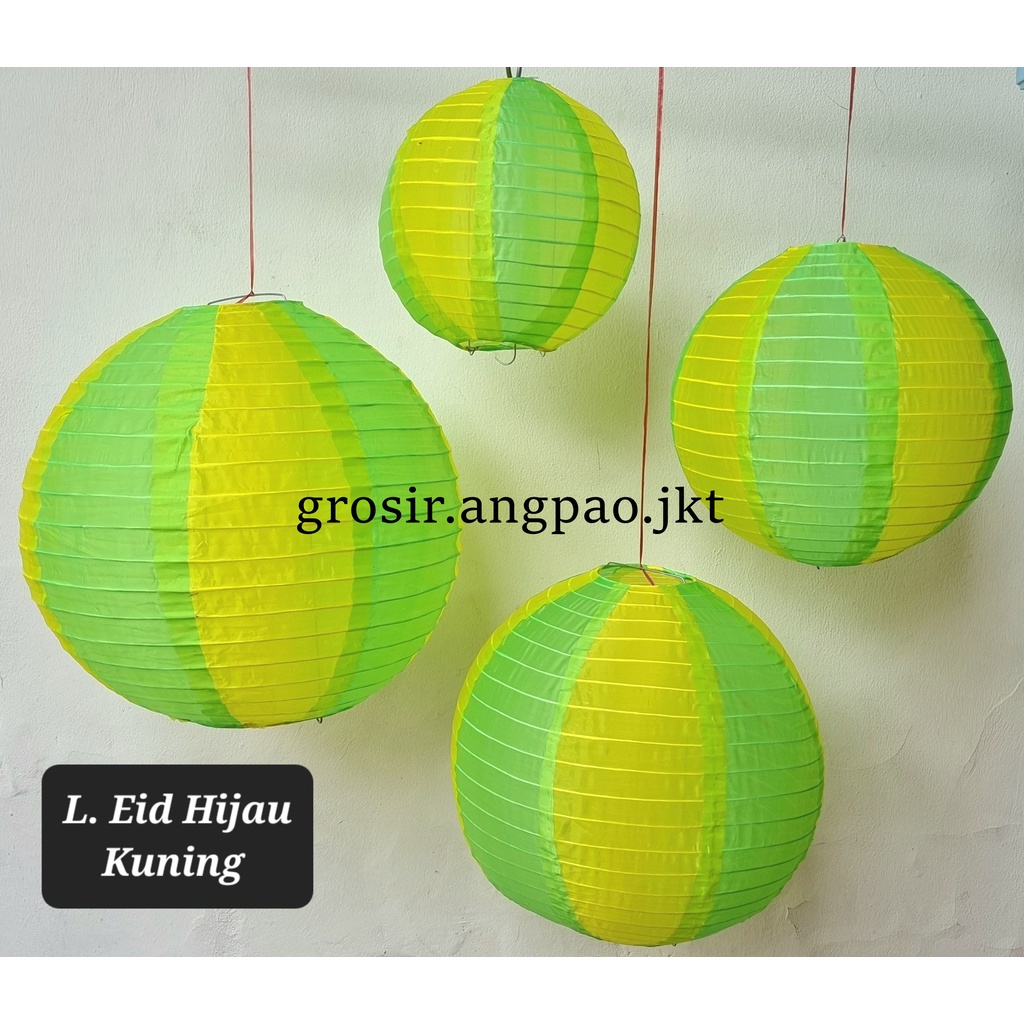 Jual Lampion LEBARAN HIJAU KUNING LAMPION IDUL FITRI LAMPION KAIN EID ...