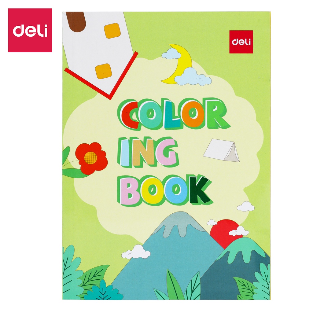 Jual Deli Children Coloring Book / Buku Mewarnai Anak 12 Lembar Kertas ...