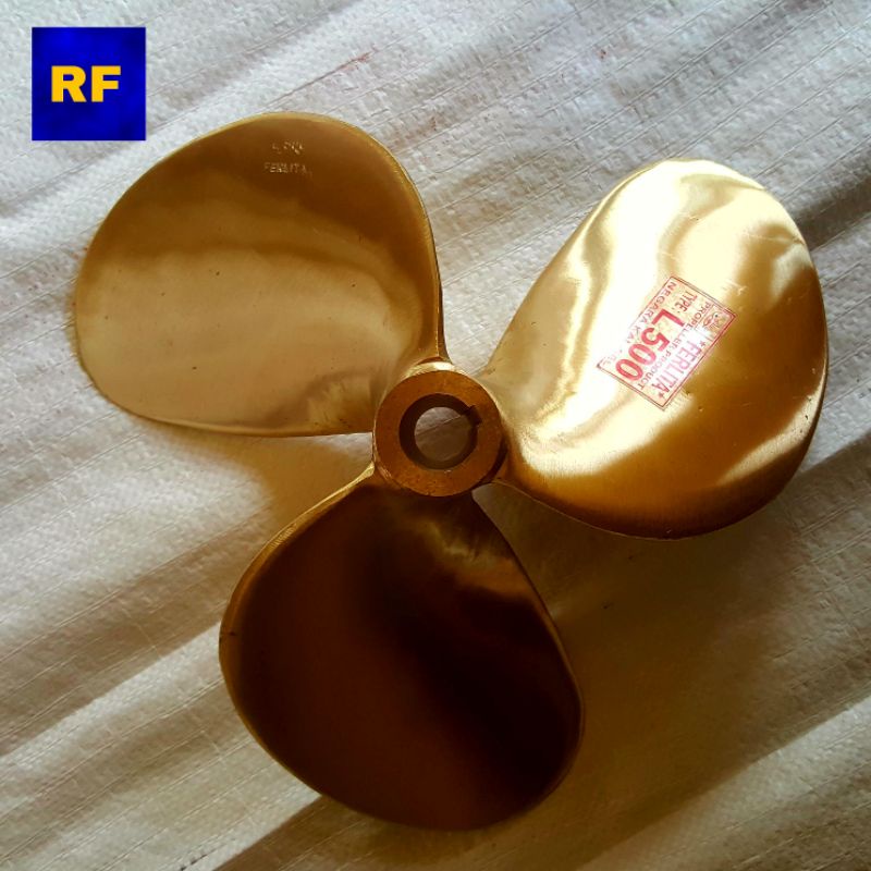 Jual kipas perahu propeller kapal bahan kuningan type L500 | Shopee ...