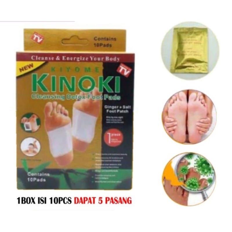Jual Kinoki Gold Detox Kaki Asli Original 1 box isi 10 Koyo Herbal ...
