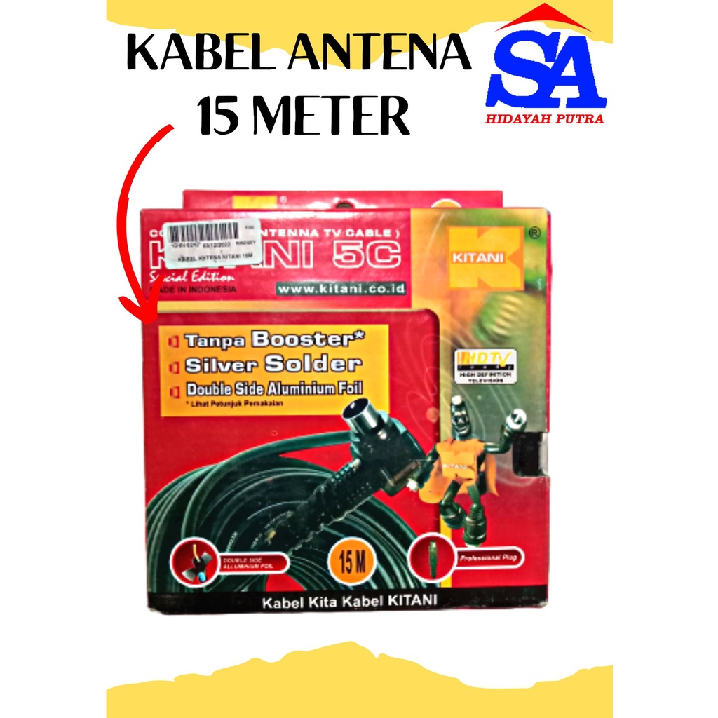 Jual Kabel Antena TV Kitani 15m High Quality 15 Meter / kabel / KITANI Kabel Antena TV 15 meter ...
