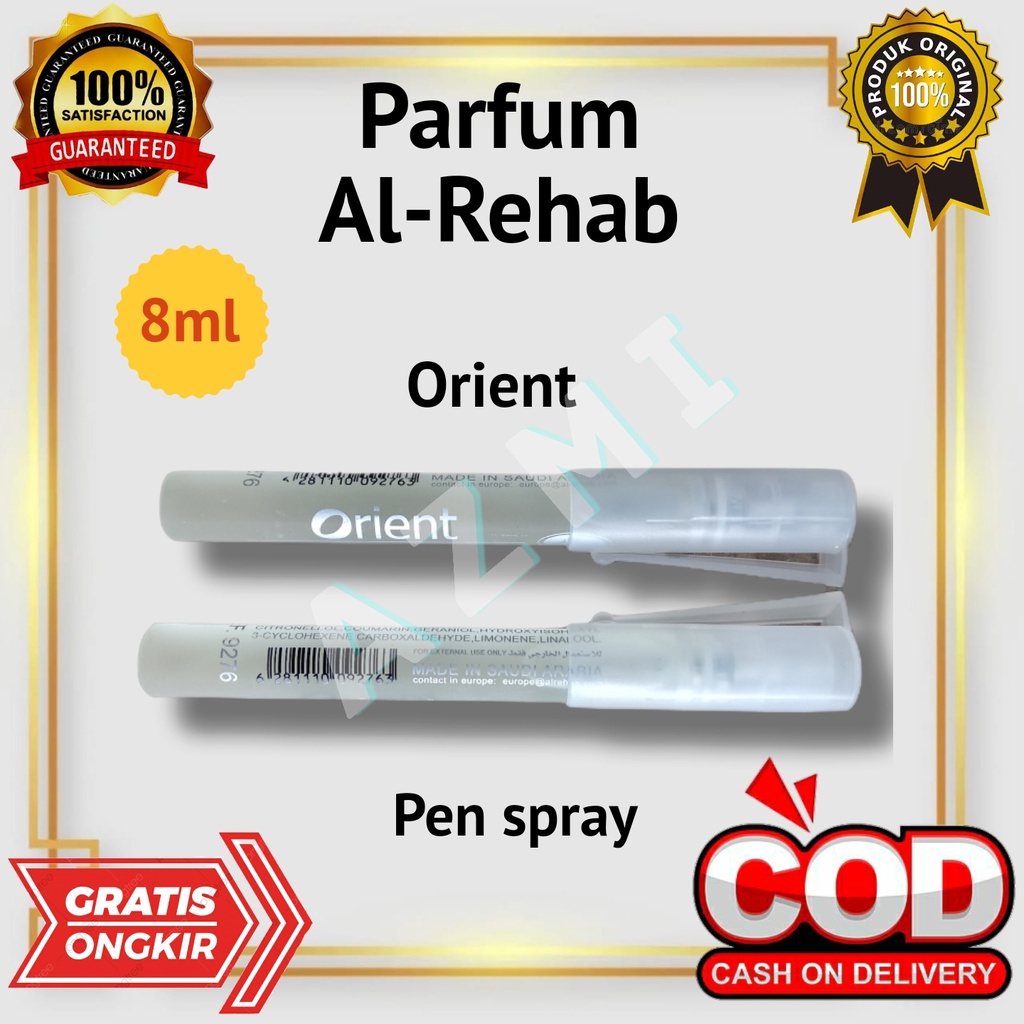 Jual Parfum AL Rehab PEN Orient Spray 8ML Original Asli Arab Saudi ...