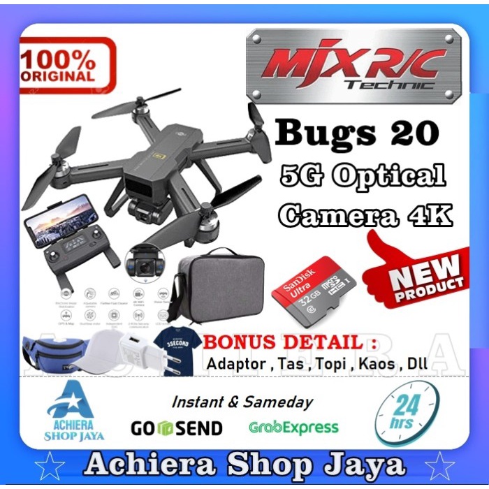 Jual Drone MJX Bugs 20 Eis Camera 4K Wifi 5G Optical Flow RTF | Shopee Indonesia