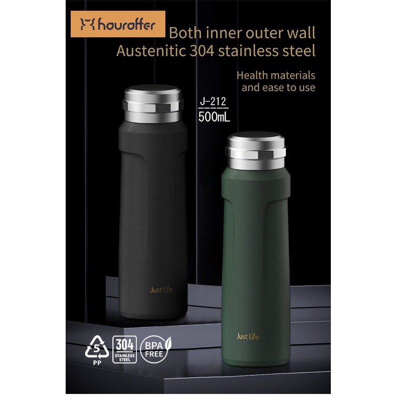 Jual Horoffer Botol Minum Thermos J-212 Vakum Flask Double Wall 500ml ...