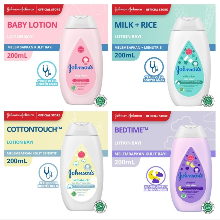 Jual Johnsons Baby Baby Lotion 100ML & 200 ML | Shopee Indonesia