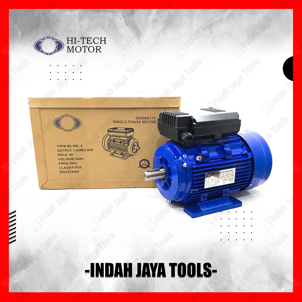 Jual HITECH Dinamo Elektro Motor 2 HP 1 Phase 1450 RPM Electro | Shopee Indonesia