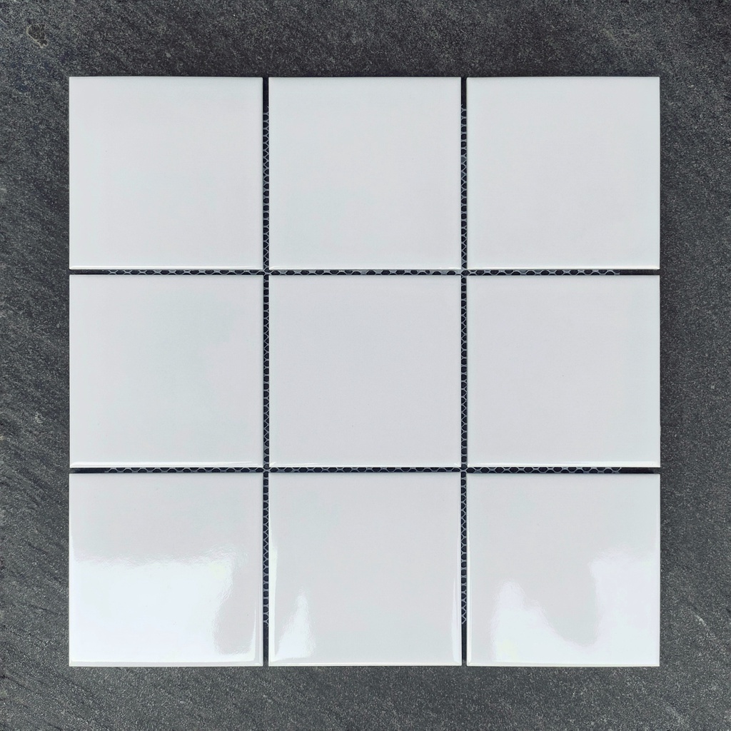 Jual Keramik Backsplash Tile 10x10 Cm Mosaic Putih Glossy Merk Singres ...