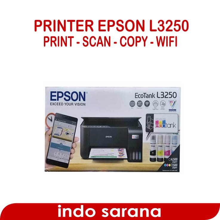 Jual Printer Epson L3250 Multifungsi Print Scan Copy Wifi Original ...
