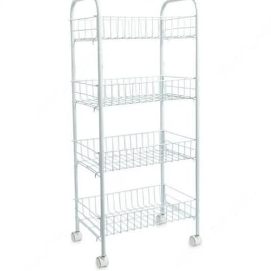 Jual INFORMA Rak 4 Susun Serbaguna Dengan Roda /Rak dapur/Rak 4 tier ...