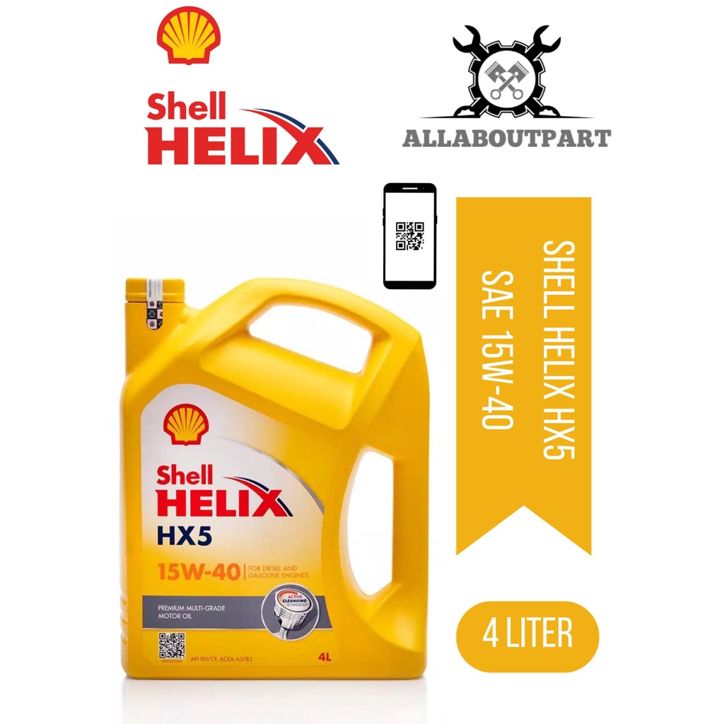 Jual Oli Shell HELIX HX5 15W-40 Galon (4 Liter ) | Oli Diesel / Oli ...