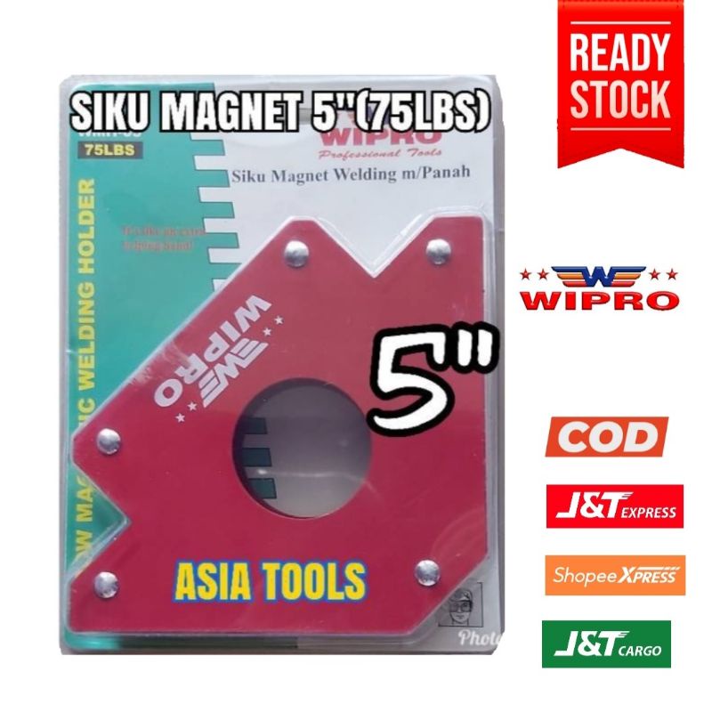 Jual WIPRO SIKU MAGNET 5INCH 75LBS/ MAGNET LAS 5" WELDING | Shopee ...