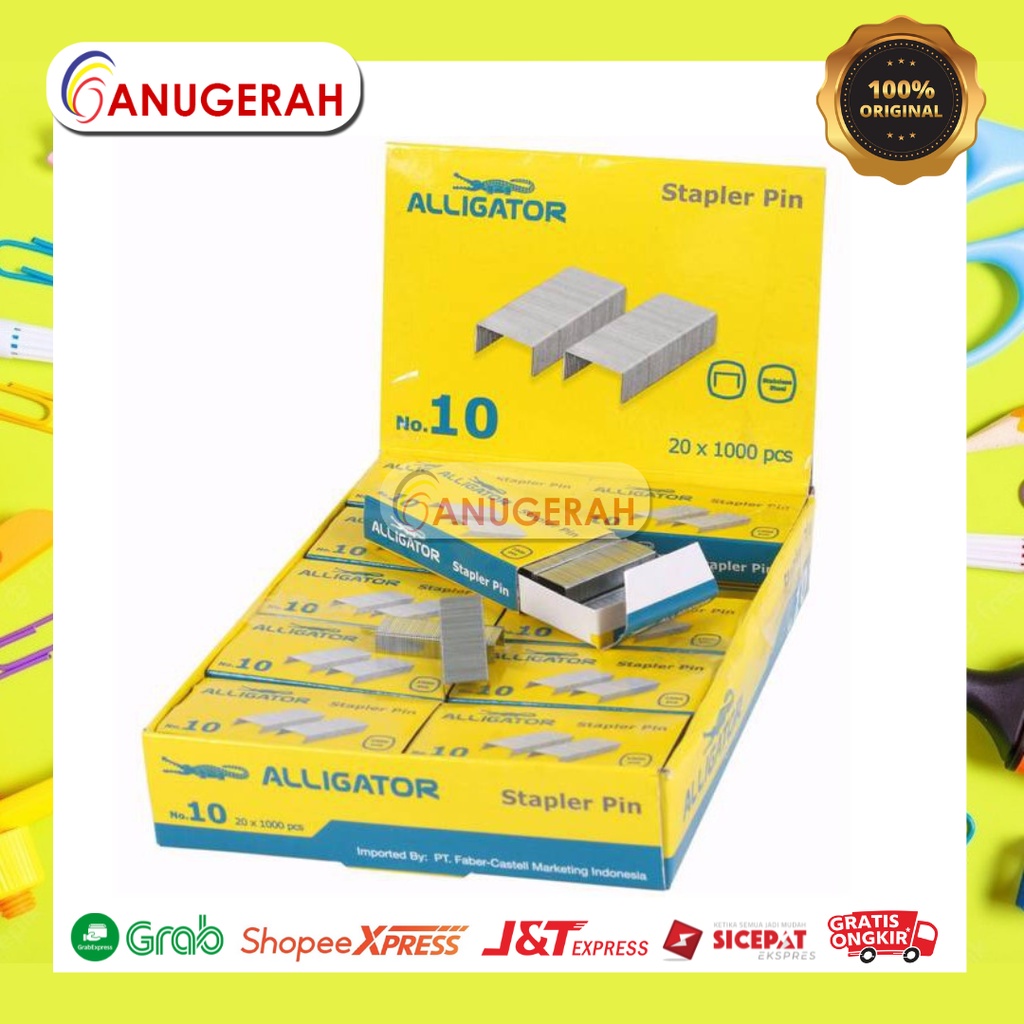 Jual ALLIGATOR 505100 NO. 10 ISI STAPLER | Shopee Indonesia