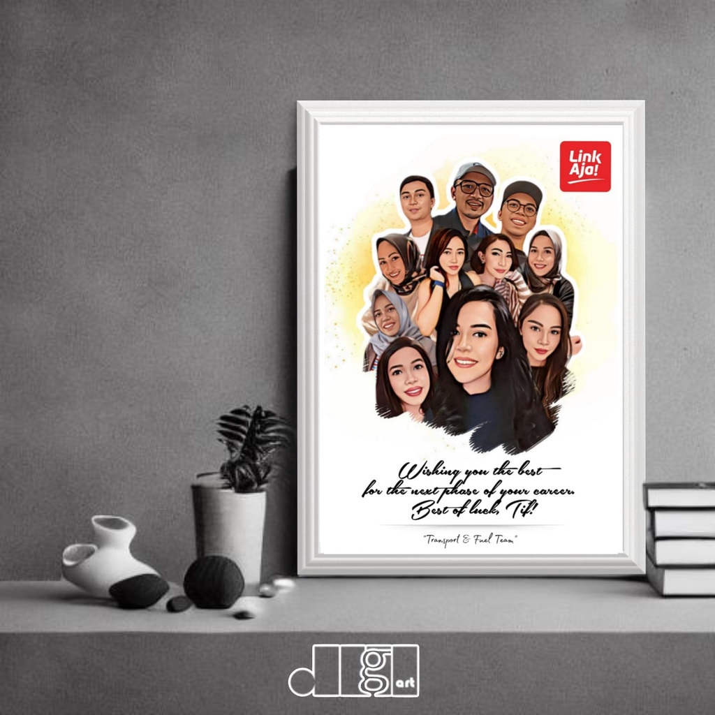 Jual Desain sketch group farewell Wedding ulang tahun | Shopee Indonesia