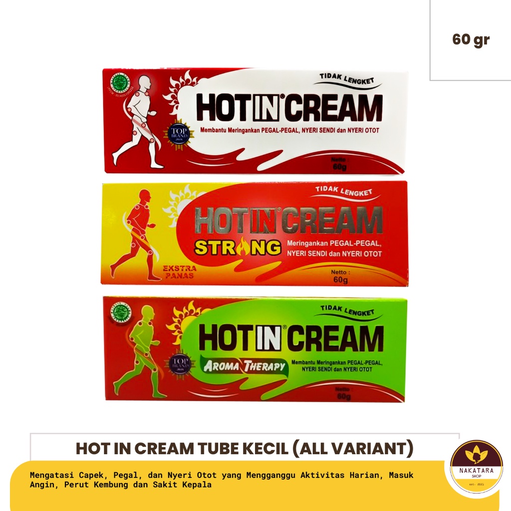 Jual HOT IN CREAM TUBE UKURAN 60 GRAM (KECIL) | Shopee Indonesia