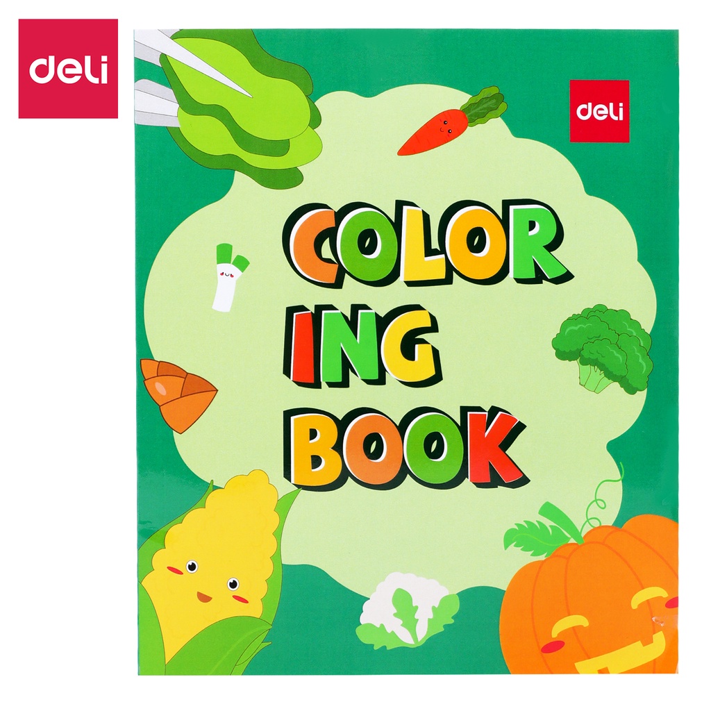 Jual Deli Children Coloring Book / Buku Mewarnai Anak 12 Lembar Kertas ...